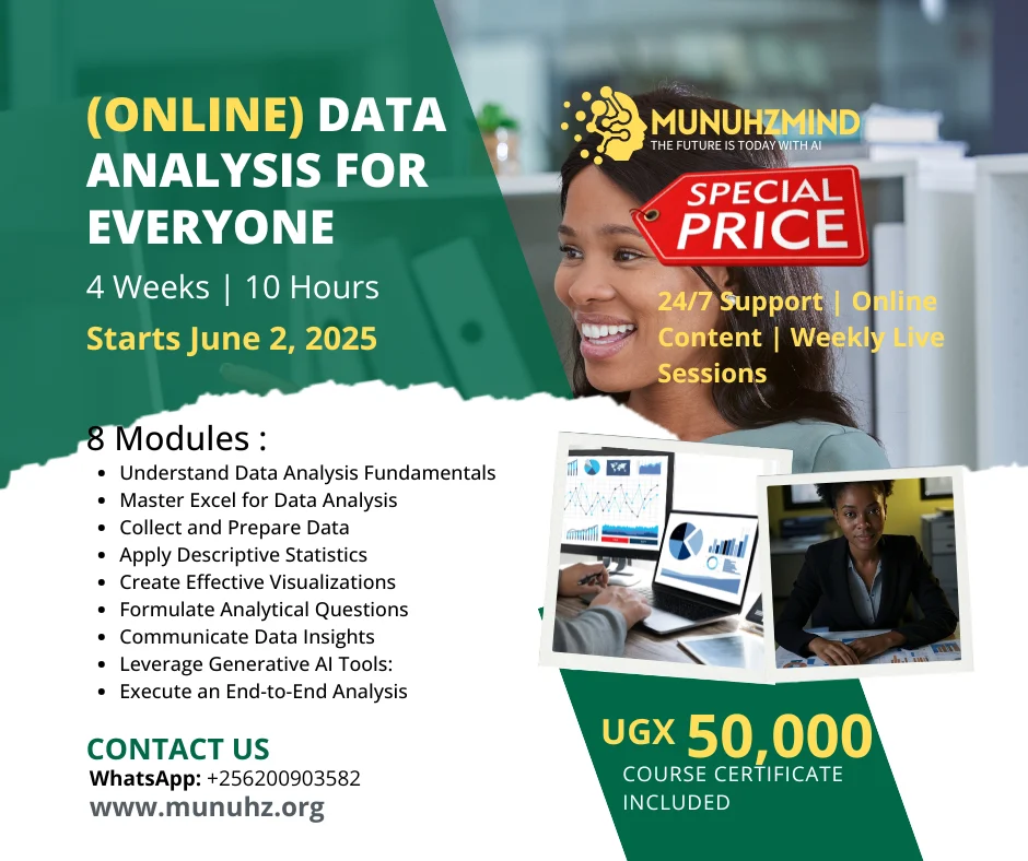 We are Back For June Cohort: Data Analysis for Everyone - MUNUHZMIND: Data Analytics, Data ...